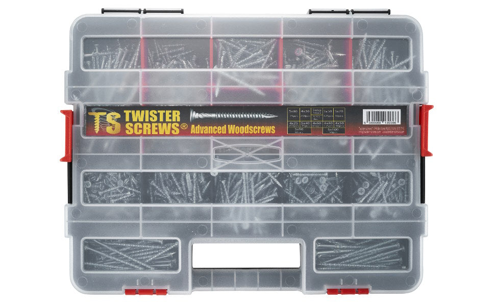 Twister Screws 1280pcs Multi selection box – Twister-screws.com